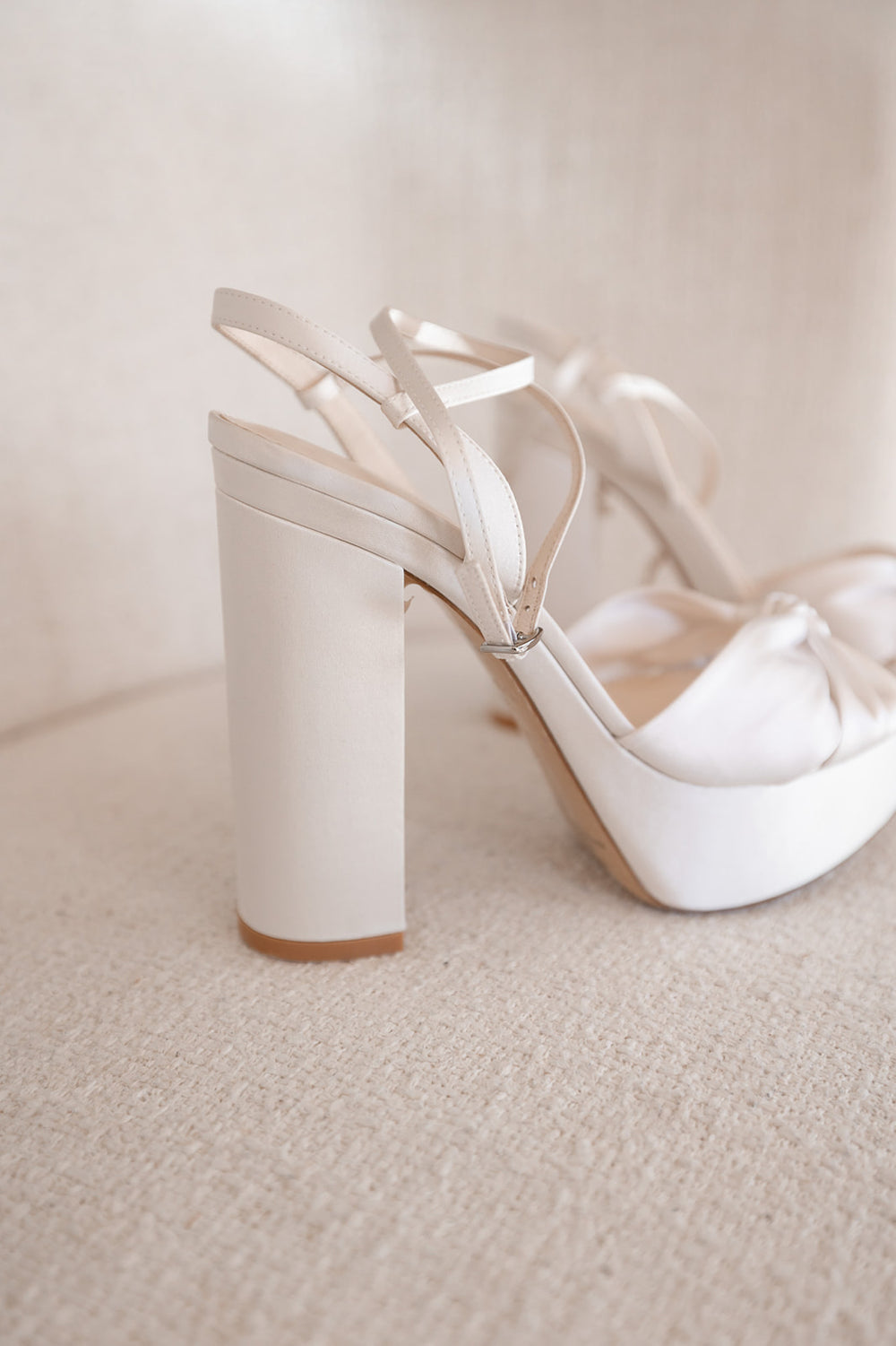 Bella Belle - Serafina - Open Toe Platform Bridal Sandals – The White ...