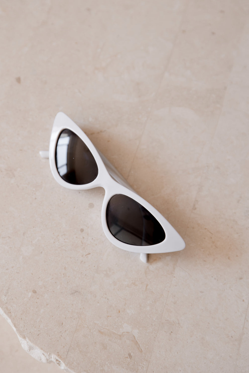Brittany White Cat Eye Sunglasses The White Collection