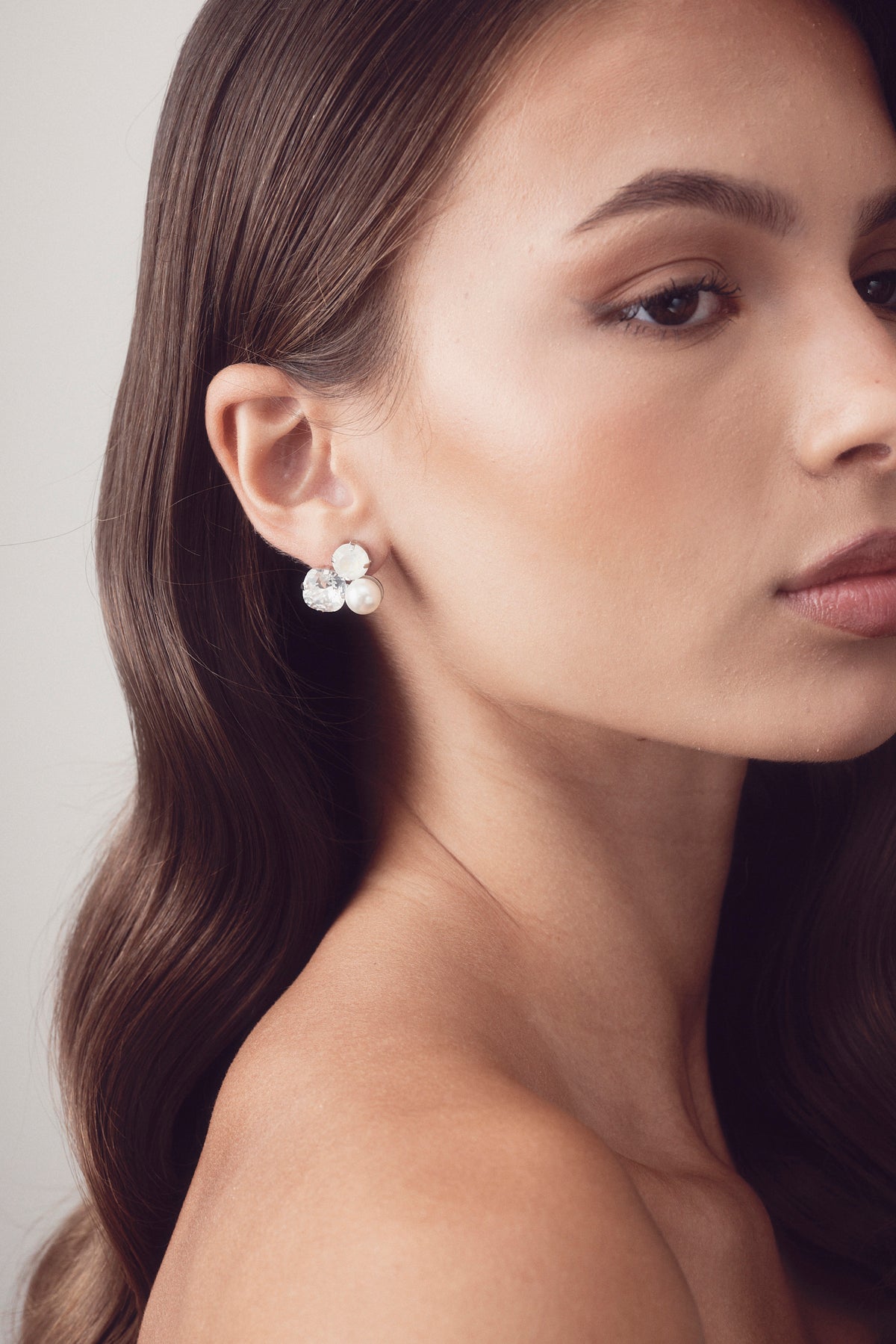 Elizabeth Bower - Asher Cluster Stud - Gold – The White Collection