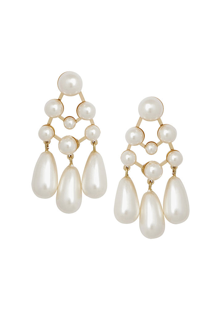 Elizabeth Bower - Pearlette Bauble - Gold – The White Collection