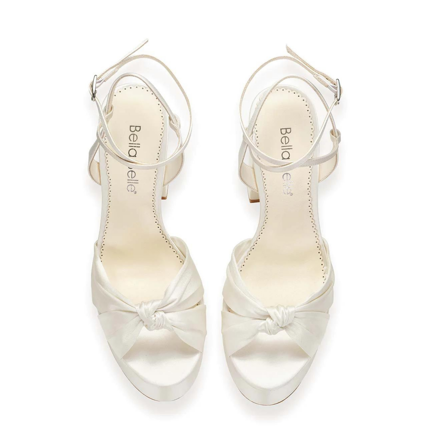 Bella Belle - Serafina - Open Toe Platform Bridal Sandals – The White ...