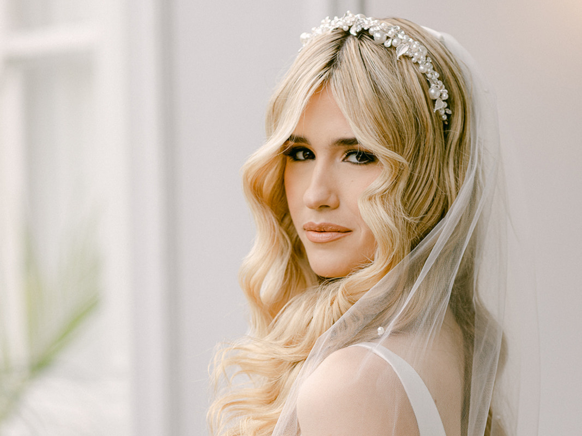 Anne - Pearl Crystal Bridal Headband – The White Collection